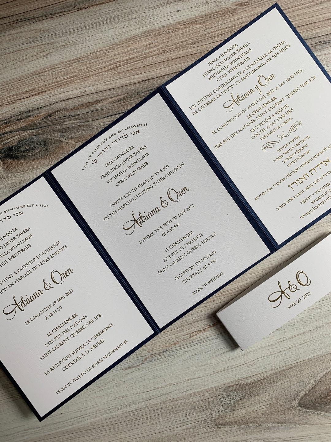 Three Language Wedding Invitation. Armenian Invitations, Three ...