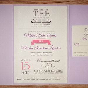 Golf Invitation, Golf Wedding Invitation, Golf Invitations, Golf ...