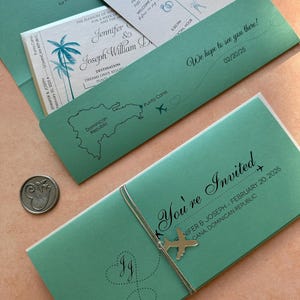Silver Acrylic Plane and Boarding Pass Ticket With Foil Trim, Folded ...