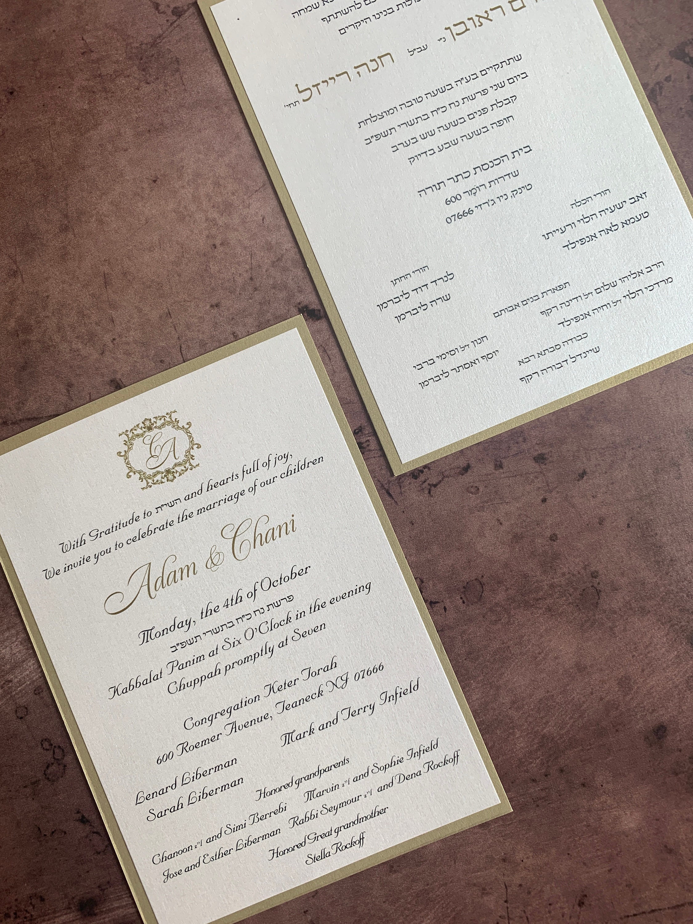 Bilingual Wedding Invitation Bilingual Invitations Bilingual - Etsy