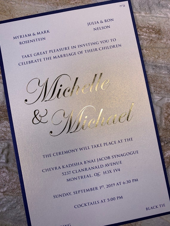 Navy Wedding Invitation Navy Invitation Navy Invitations | Etsy