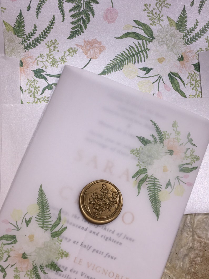 Wax Seal Wedding Invitation Wax Seal Invitations Wax Seal - Etsy