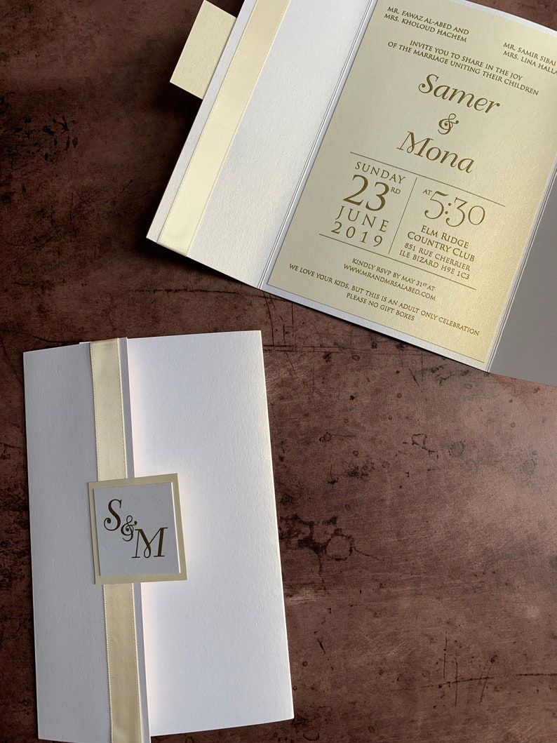 Beautiful Invitation Beautiful Wedding Invitation Classy - Etsy