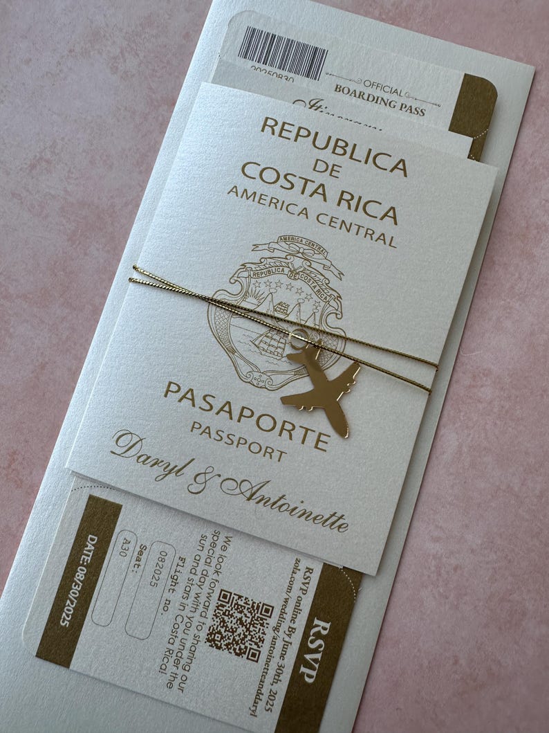 Republica De Costa Rica Passport, Costa Rica Passport, Foil Passport ...