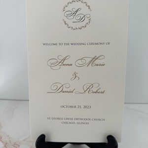 Greek Church Program With Ribbon, Greek Wedding Ceremony, Greek Wedding ...