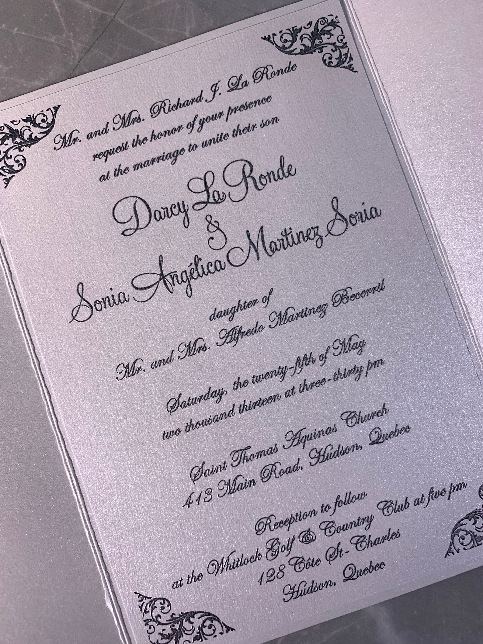 Silver Wedding Invitation Silver Wedding Invitations Silver - Etsy