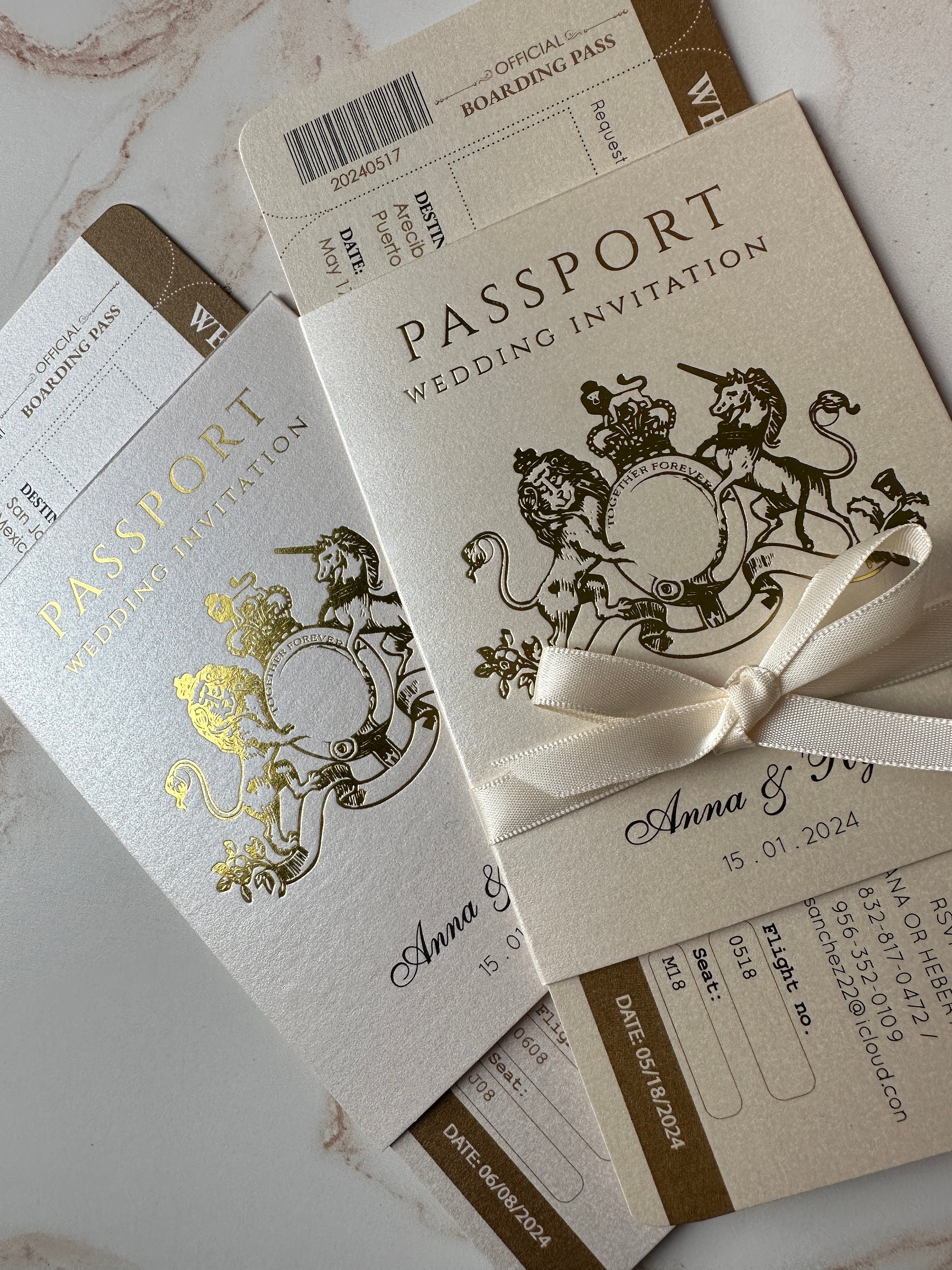 Canadian Passport Wedding Invitations Passport Wedding Invitations