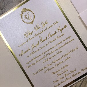Wedding Invitation, Ivory Invitations, Textured Wedding Invitations ...