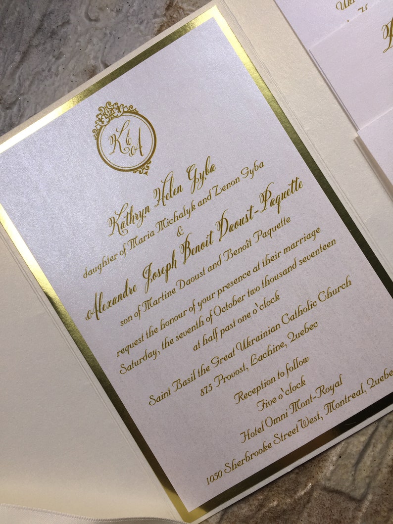 Wedding Invitation, Ivory Invitations, Textured Wedding Invitations ...