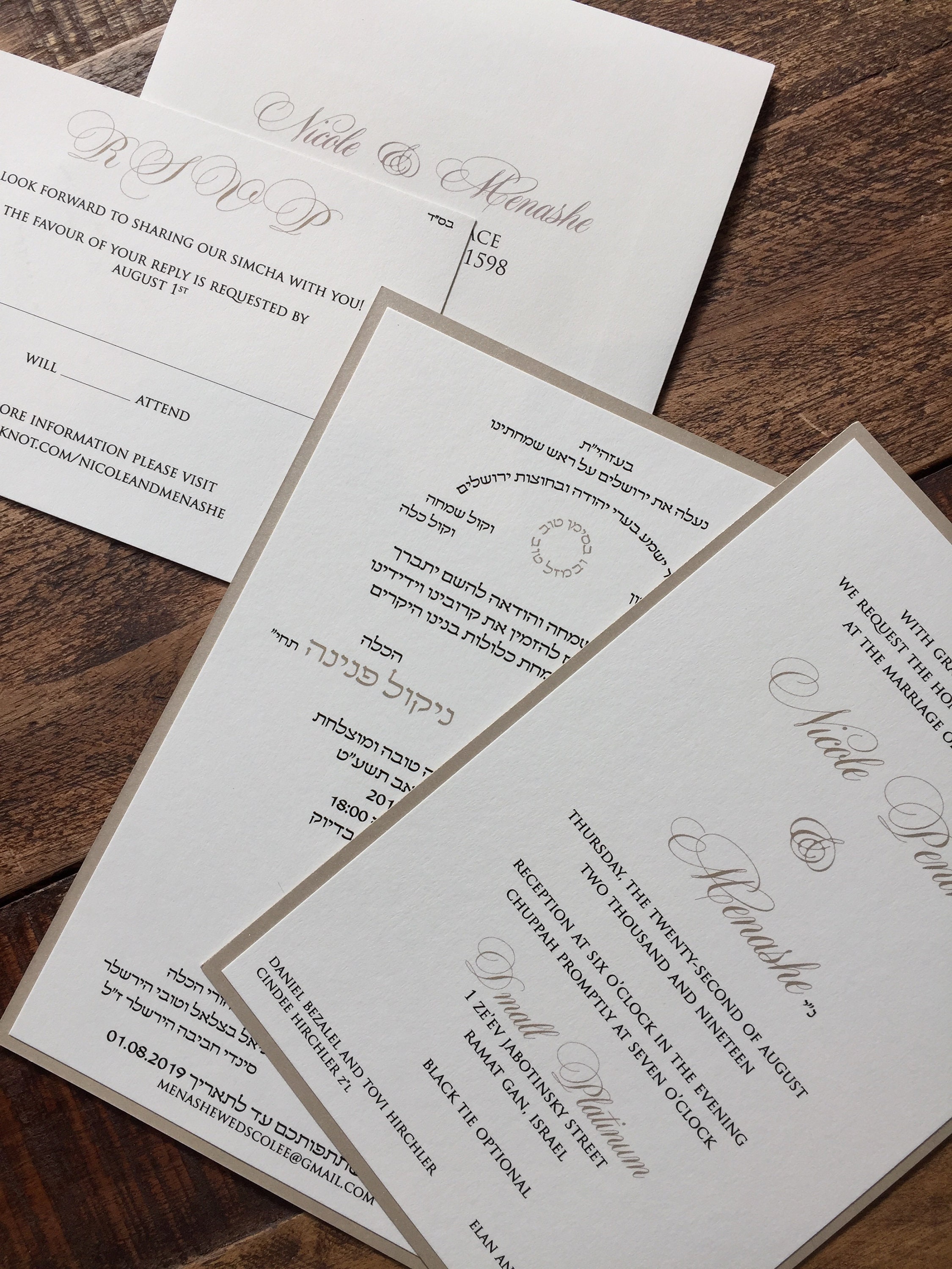 Bilingual Wedding Invitation Bilingual Invitations Bilingual - Etsy
