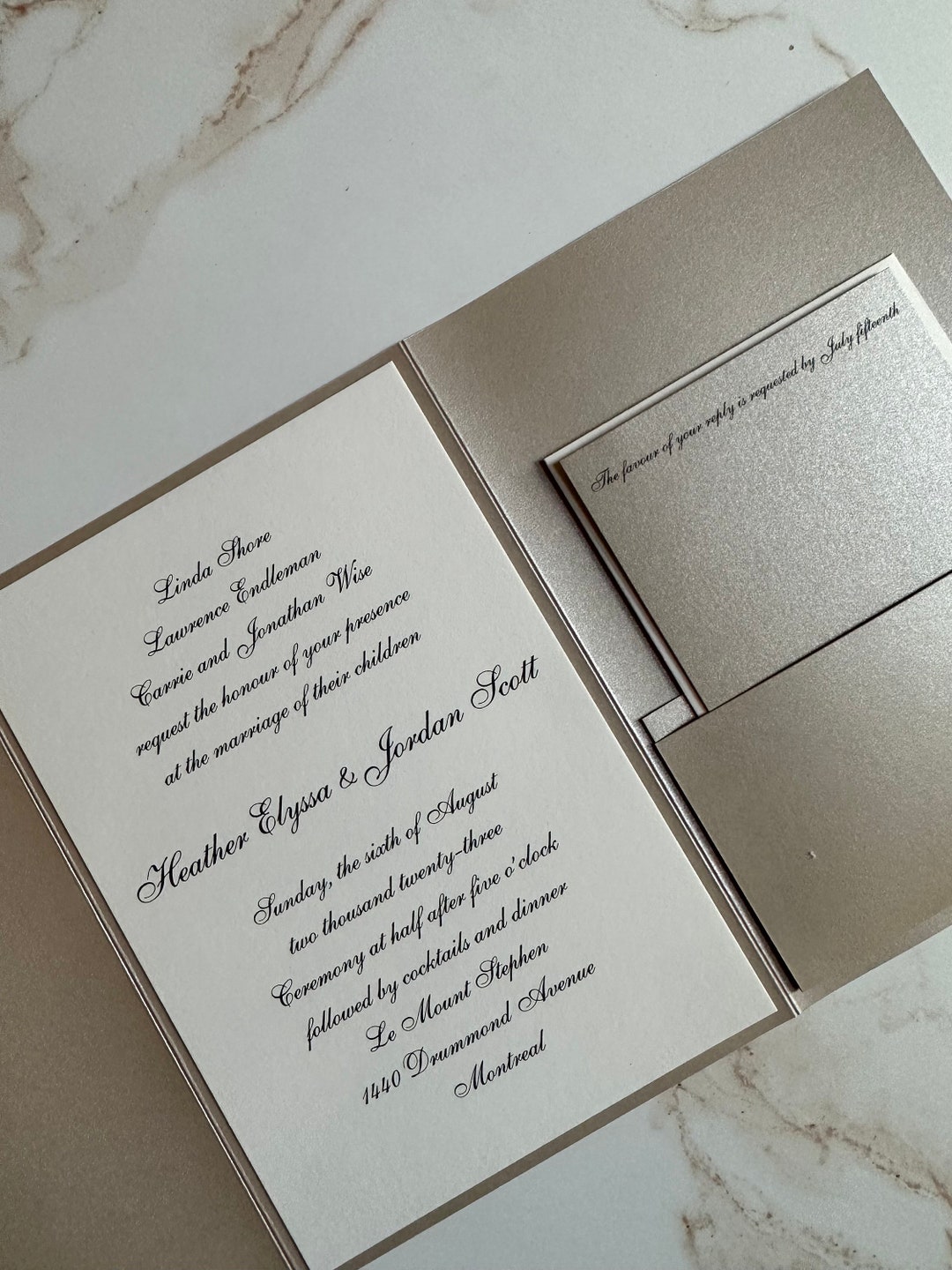 Script Wedding Invitation, Elegant Wedding Invitations, Gold Wedding ...