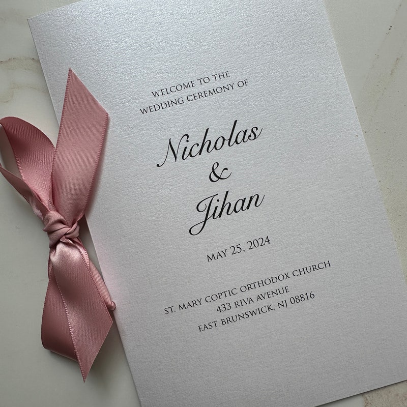 Programs With Ribbon - Etsy