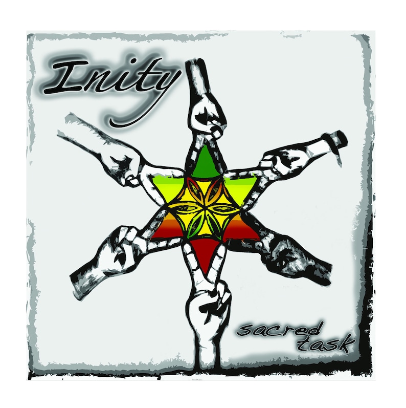 3" Sacred Geometry Rastafari Sticker - Inity Six Pointed Star Hands ...