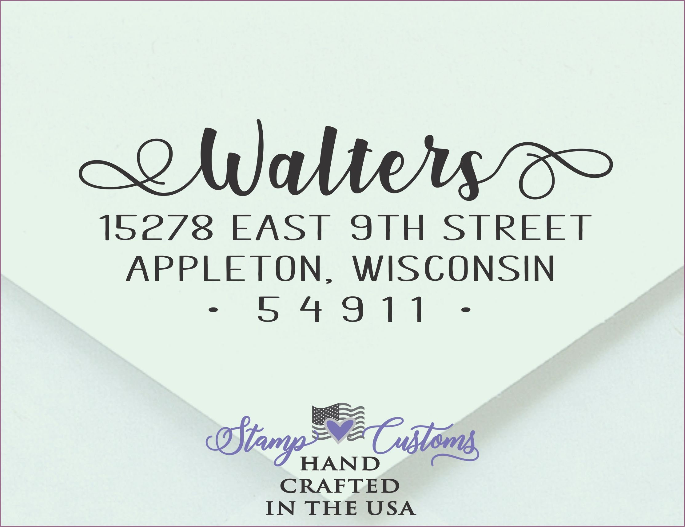 Return Address Stamp Self Inking Modern Addressing Label - Etsy