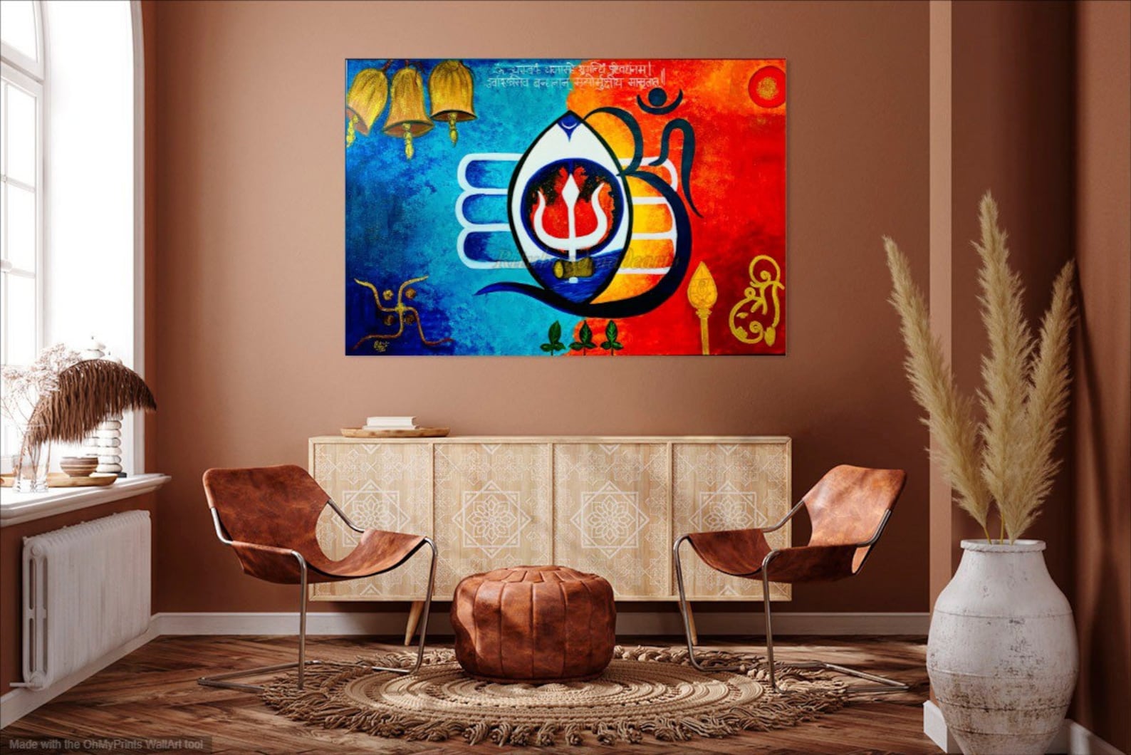 Shiva Shakti Modern Contemporary Abstract Traditional Painting ...