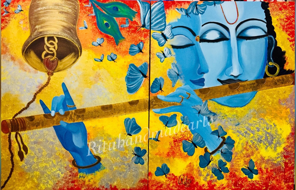 Nitya Prem Radha Krishna Contemporary Modern Traditional Style | Etsy