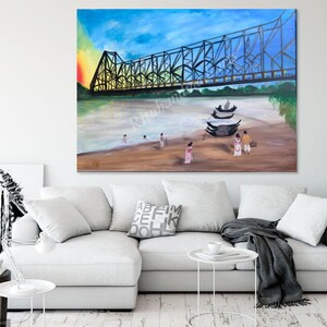 Calcutta Calling Howrah Bridge Kolkata Bangla Art West Bengal City of ...