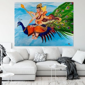 Kartikeya Murgan and Ganesha Brothers Love - Etsy