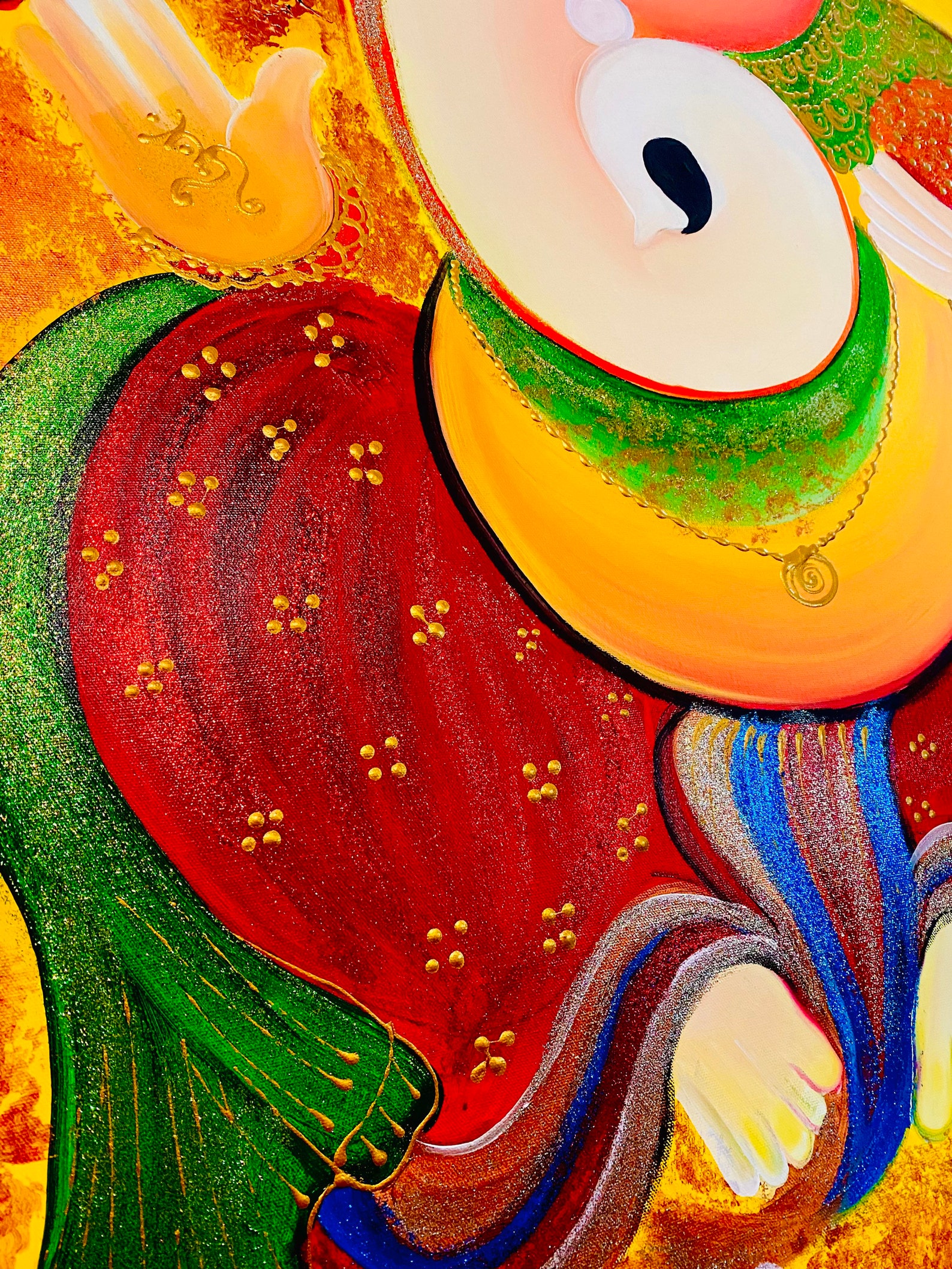 Vinayaka Lord Ganesha Modern Contemporary Abstract Traditional Style ...