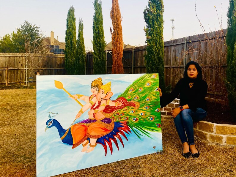 Kartikeya Murgan and Ganesha Brothers Love - Etsy