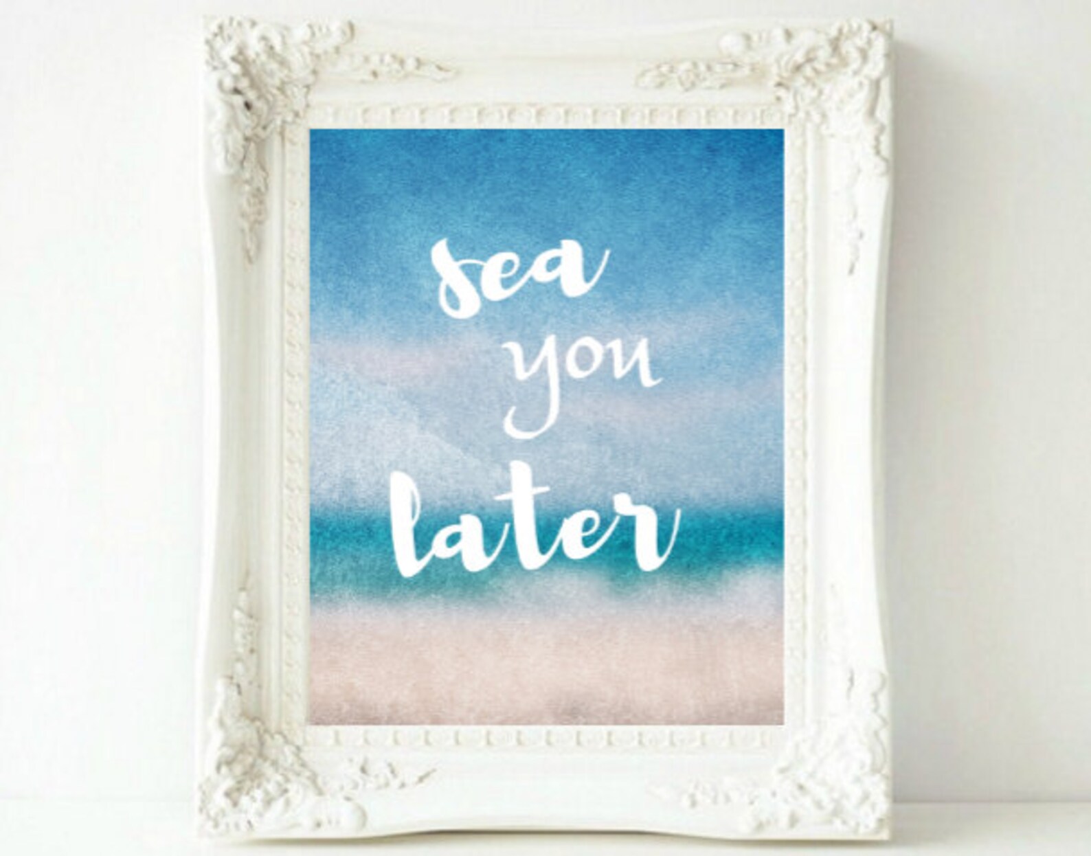 Sea You Later Beach Print Beach Art Beach Decor Beach Wall | Etsy