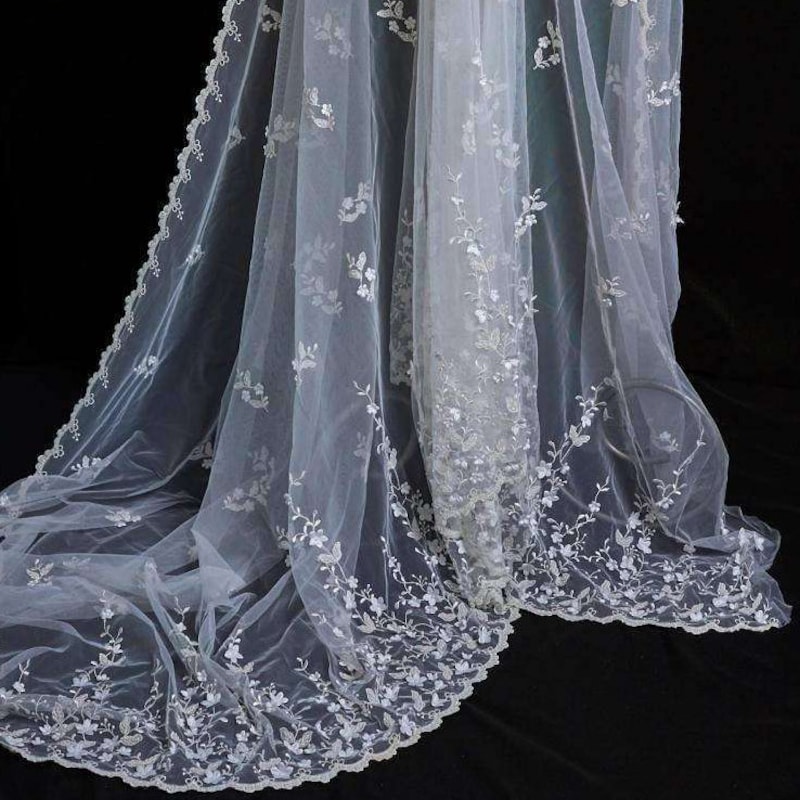 Embroidered Tulle - Etsy