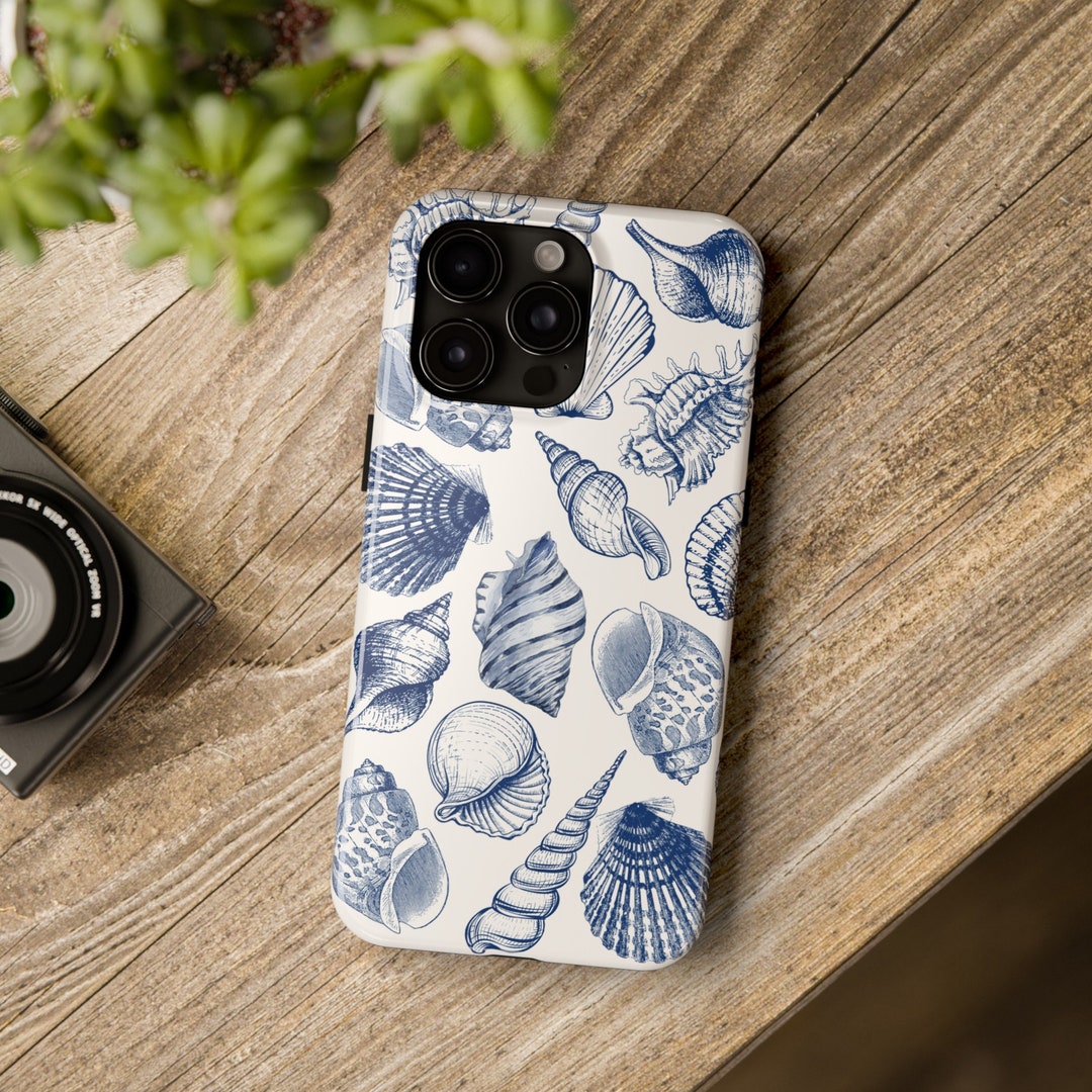 Blue Seashell Collage Tough Phone Case, Summer Vibe Phone Case ...