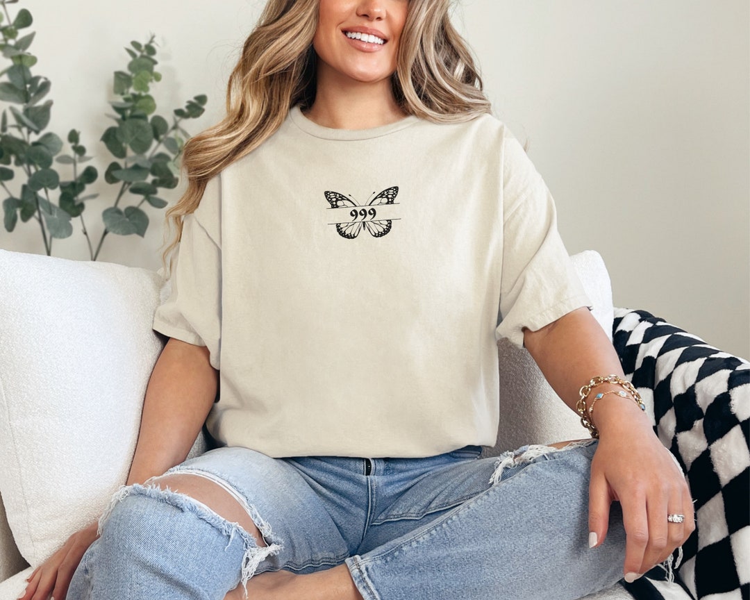 Angel Number 999 Tee, Butterfly, Gifts for Her, Heavy Cotton Tee - Etsy