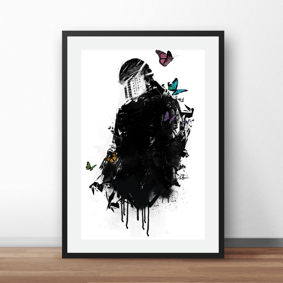 Riot Police - Street Art - Poster Art - Digital Download - Print Ready ...