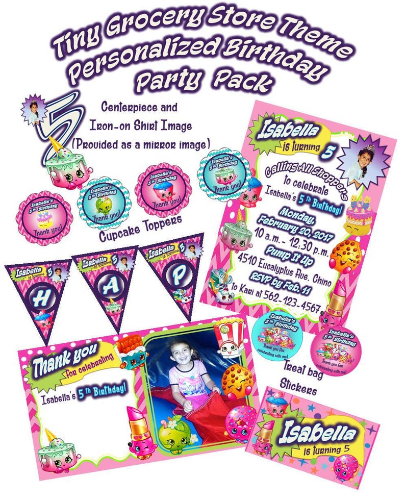 Tiny Grocery Store Theme Party Pack - Etsy