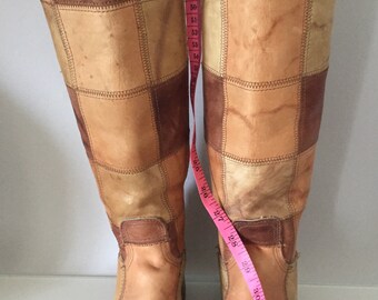 Patchwork Boots - Etsy