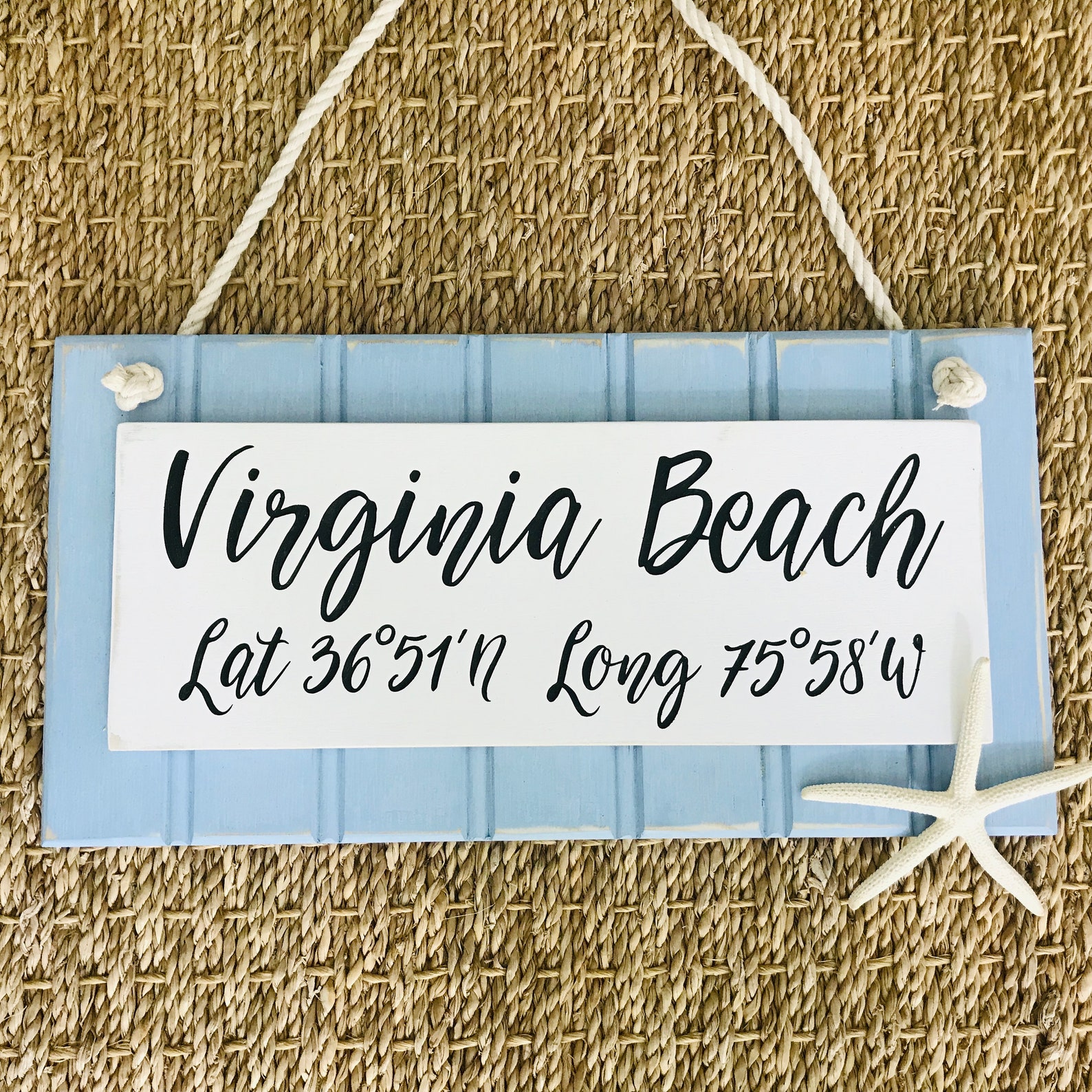 Personalized Location Sign Custom Coordinates Sign Beach Sign | Etsy
