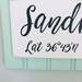 Personalized Location Sign Custom Coordinates Sign Beach Sign Coastal ...