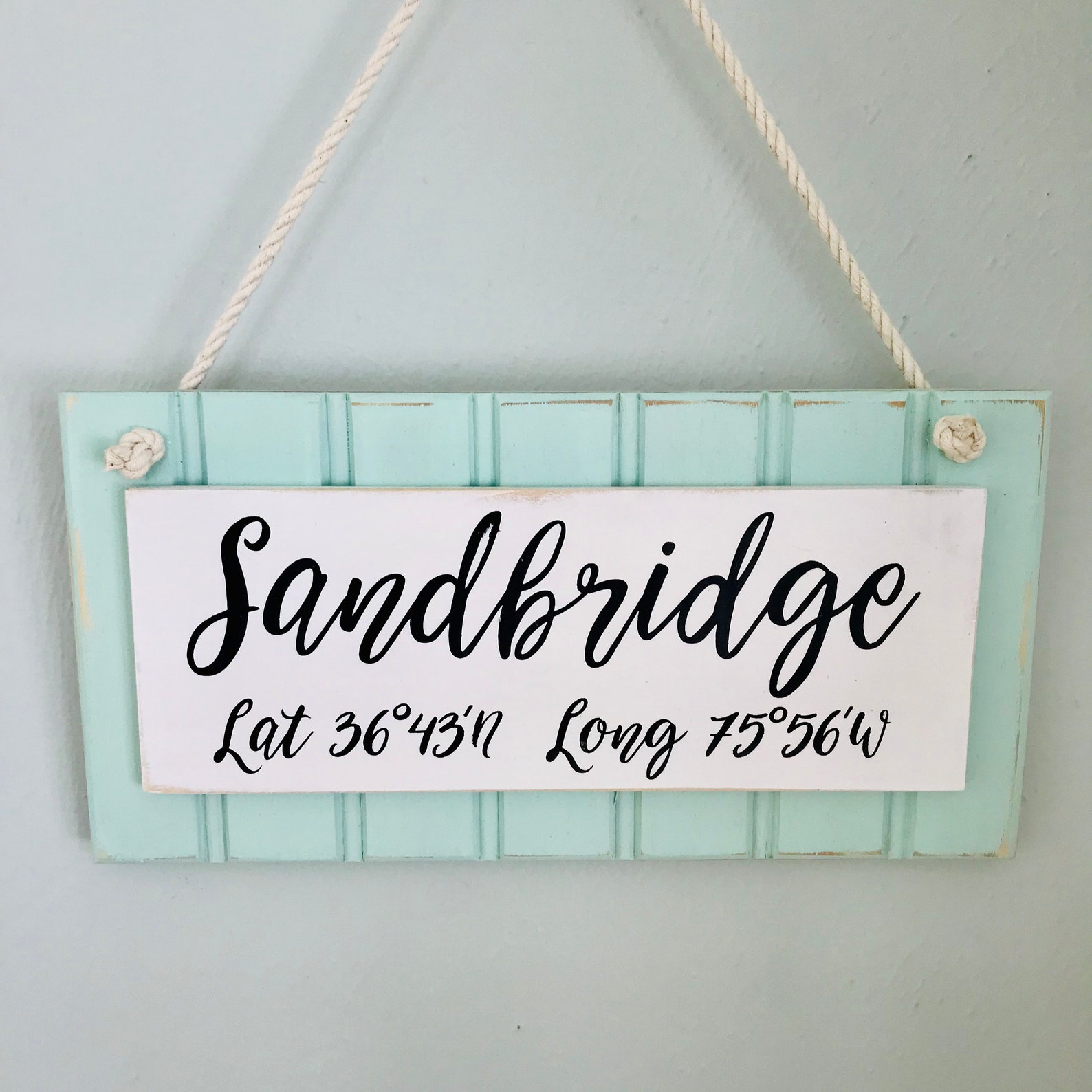 Personalized Location Sign Custom Coordinates Sign Beach Sign | Etsy