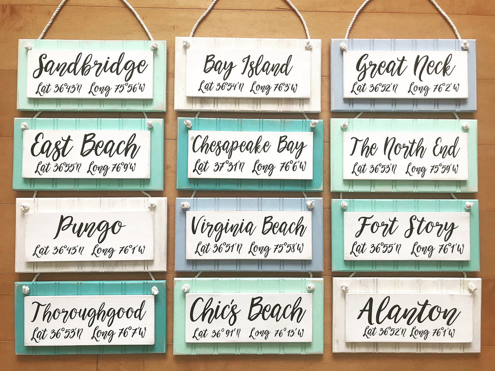 Personalized Location Sign Custom Coordinates Sign Beach Sign | Etsy