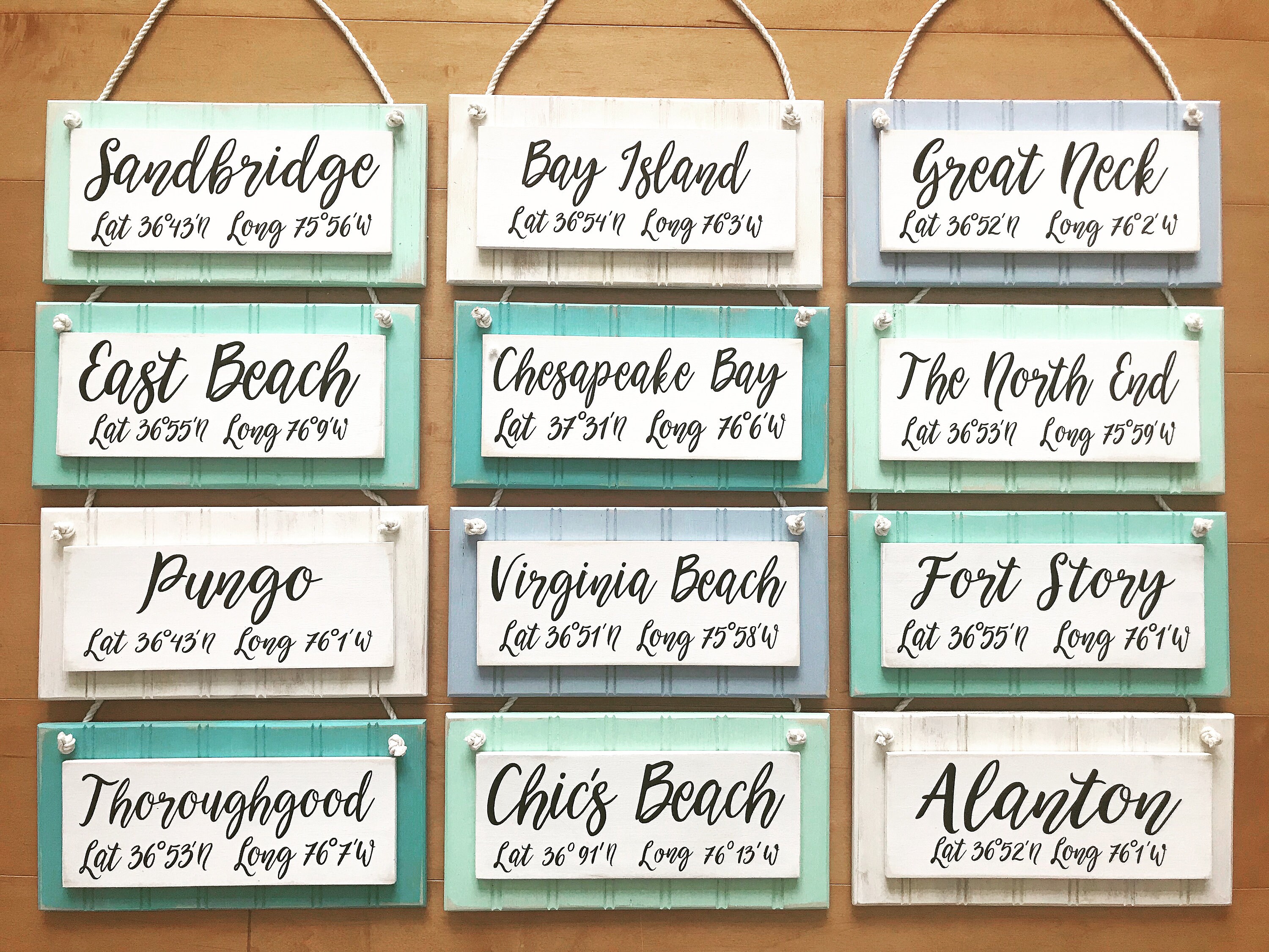 Personalized Location Sign Custom Coordinates Sign Beach Sign - Etsy