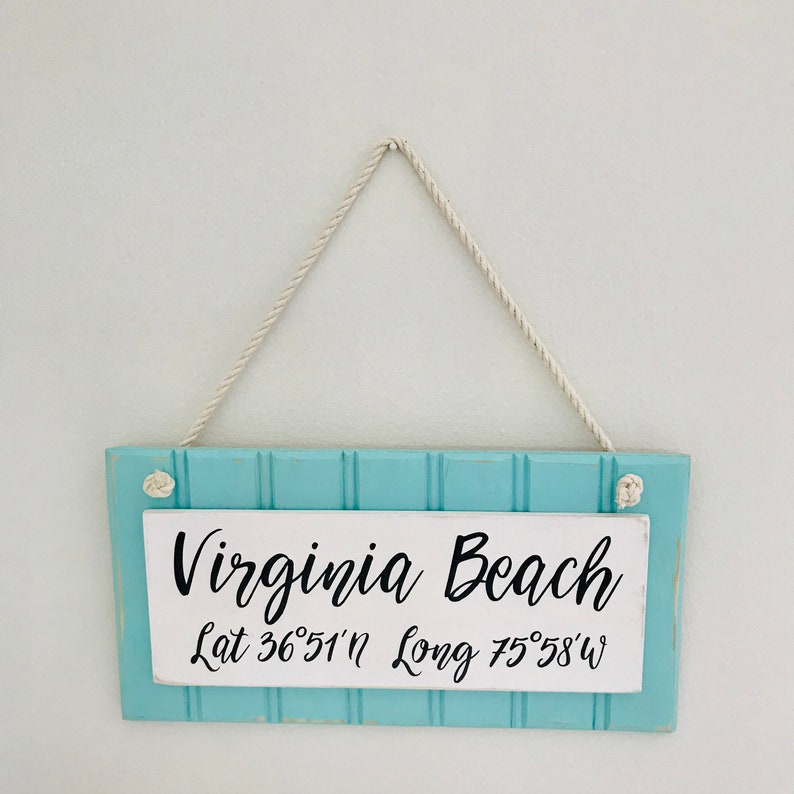 Personalized Location Sign Custom Coordinates Sign Beach Sign - Etsy