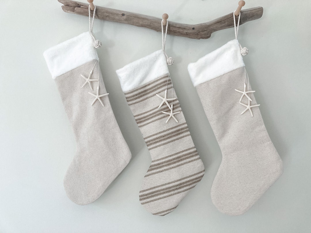 Christmas Stocking Coastal Christmas Stocking Christmas at the Beach ...