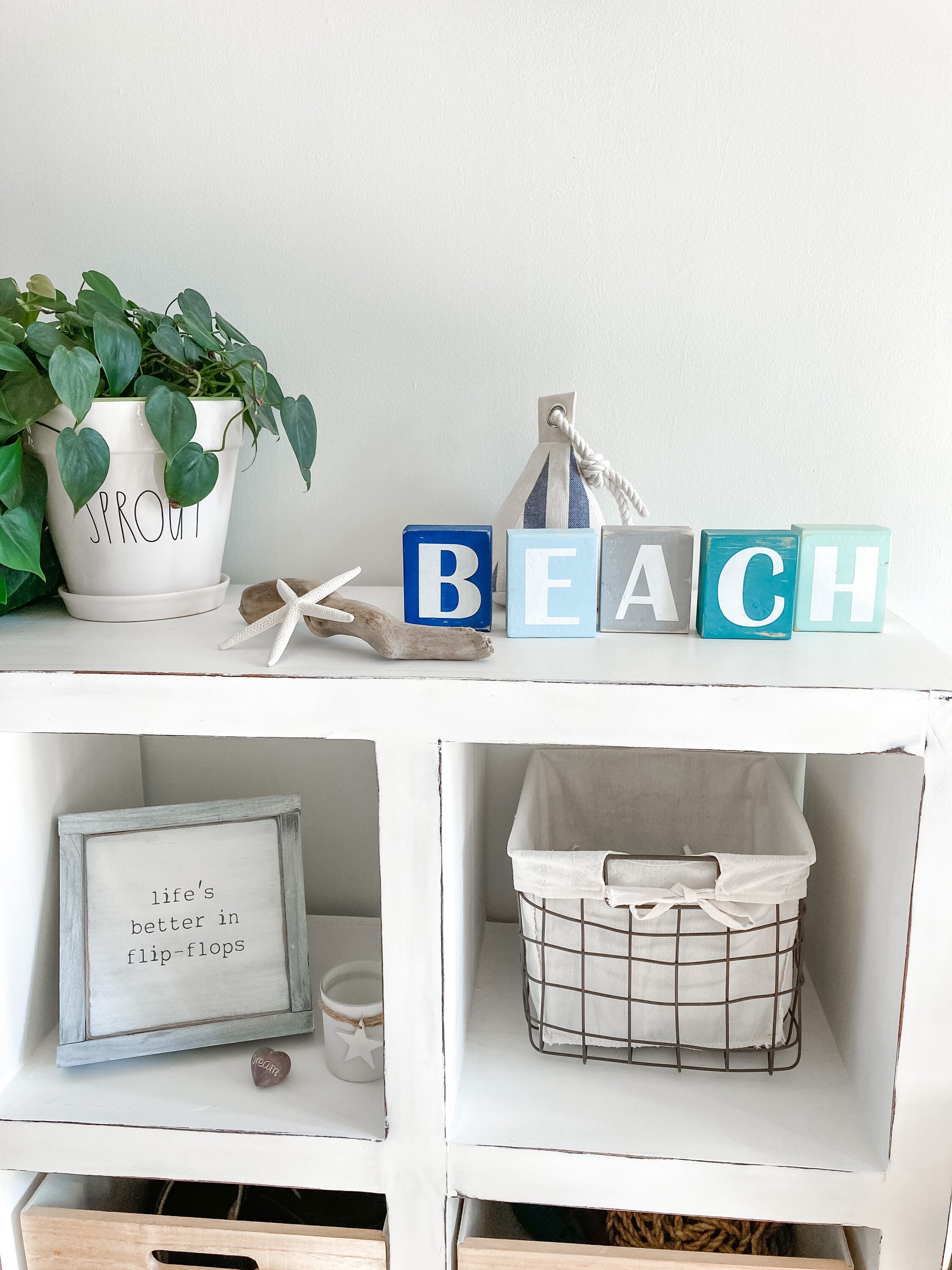 Beach Blocks Beach Sign Beach Letters Coastal Decor Beach - Etsy