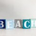 Beach Blocks Beach Sign Beach Letters Coastal Decor Beach Decor Coastal ...
