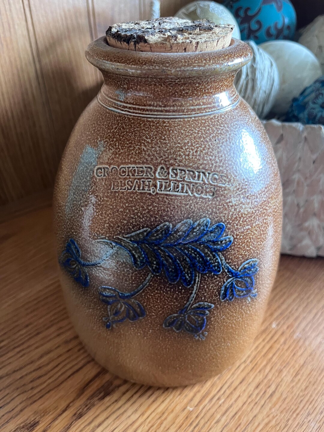 Vintage Crocker & Springer Stoneware Crock - Etsy