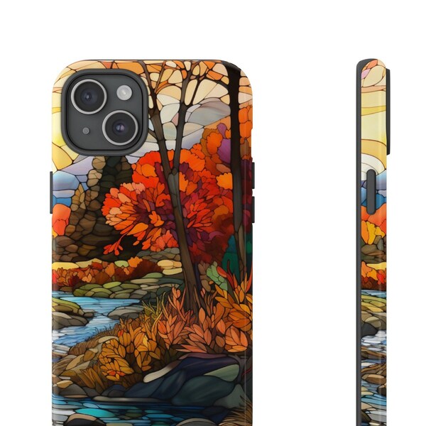 Fall Stained Glass Phone Case - Etsy