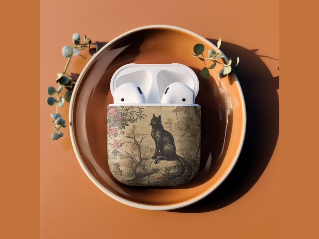 AirPod Case Toile Collage Accessories Girly Cute Vintage Cat Tropical ...