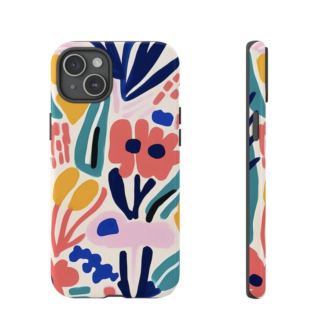 Boho Floral Pone Case Abstract Miro Art Phone Case Flower iPhone Cases ...