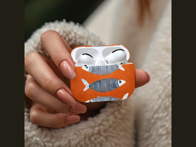 Fish AirPod Case Collage Accessories Cute Preppy Aesthetic Orange Blue ...