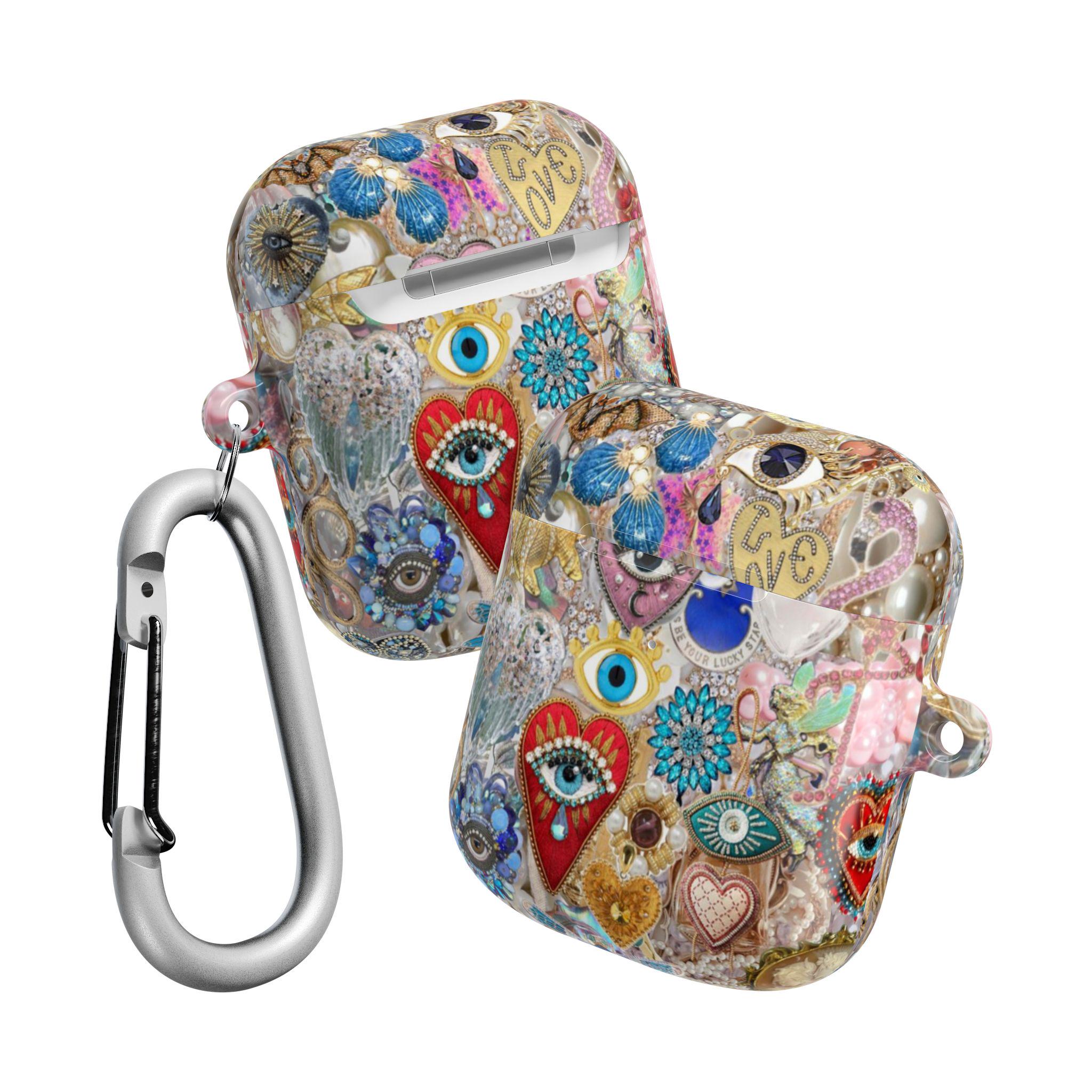 AirPod Case Vintage Mosaic Collage Accessories Girly Cute Hearts 2nd ...