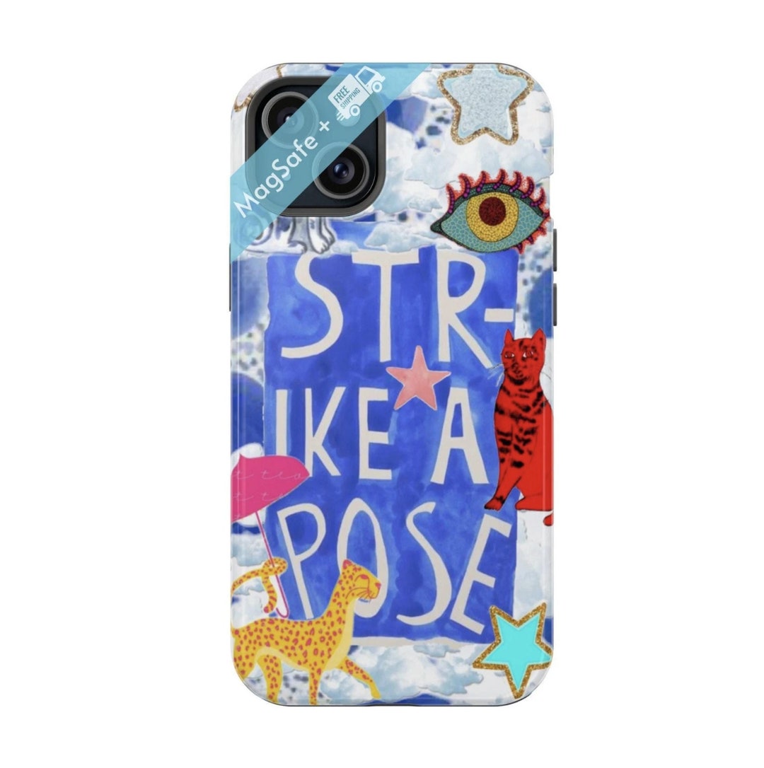Preppy Collage Phone Case Magsafe Cute Blue Photographer Aesthetic ...
