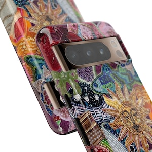 Vintage Mosaic Collage Phone Case Sun Celestial Mosaic Tiles Cases ...