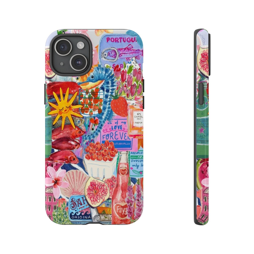 Portugal Summer Collage Phone Case Mediterran Vacation Scrapbook Case ...