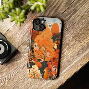 Spooky Fall Forest Aesthetic Phone Case Collage Fox Ghost Autumn Cases ...